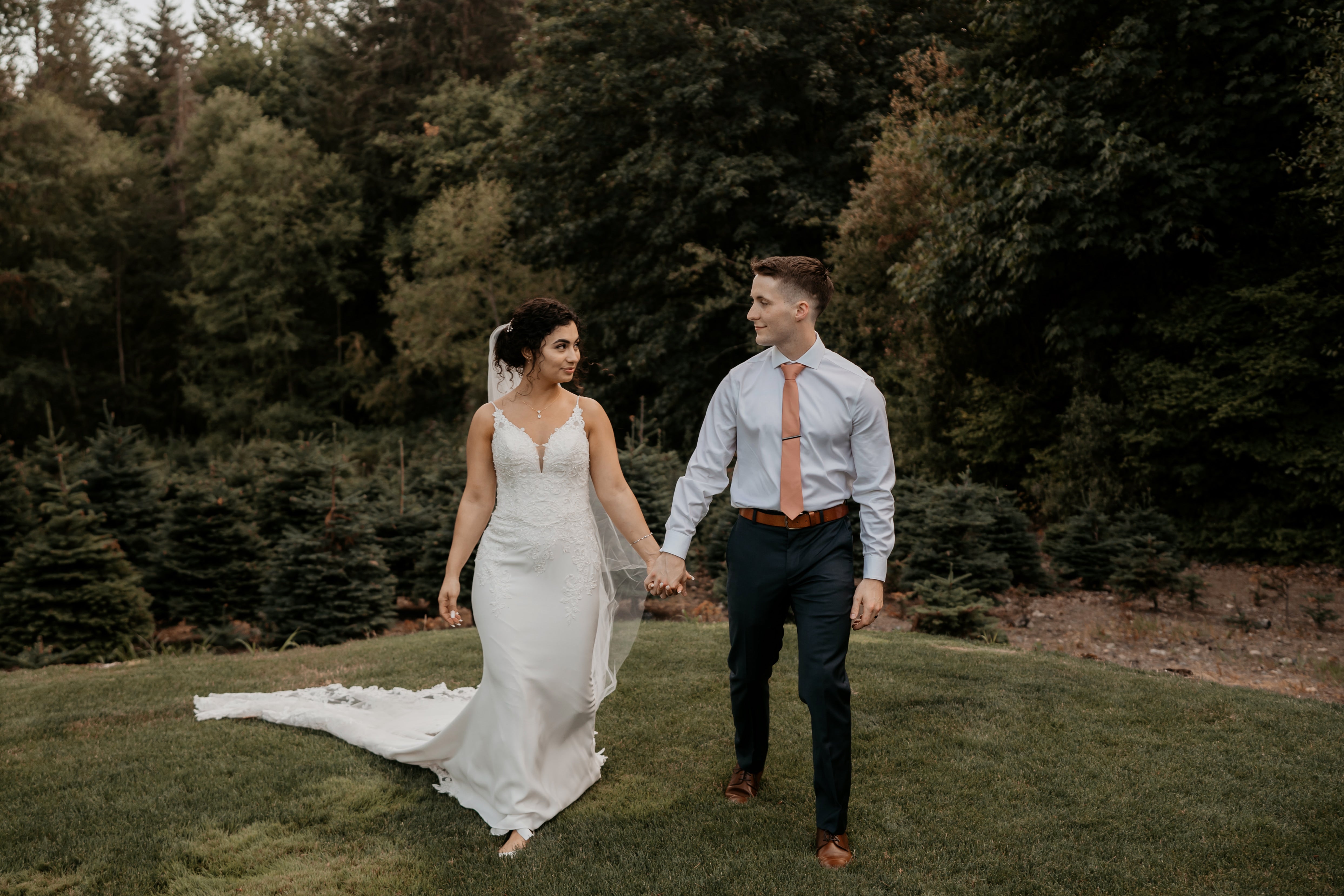 Madison & Eli's Magical Trinity Tree Farm Wedding – Unmeasured Events
